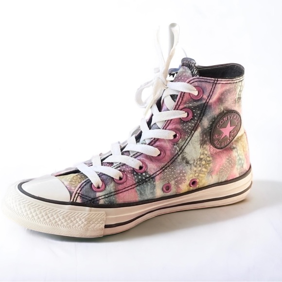 Converse | Shoes | Converse Chuck Taylor All Star Rainbow Feather Print ...
